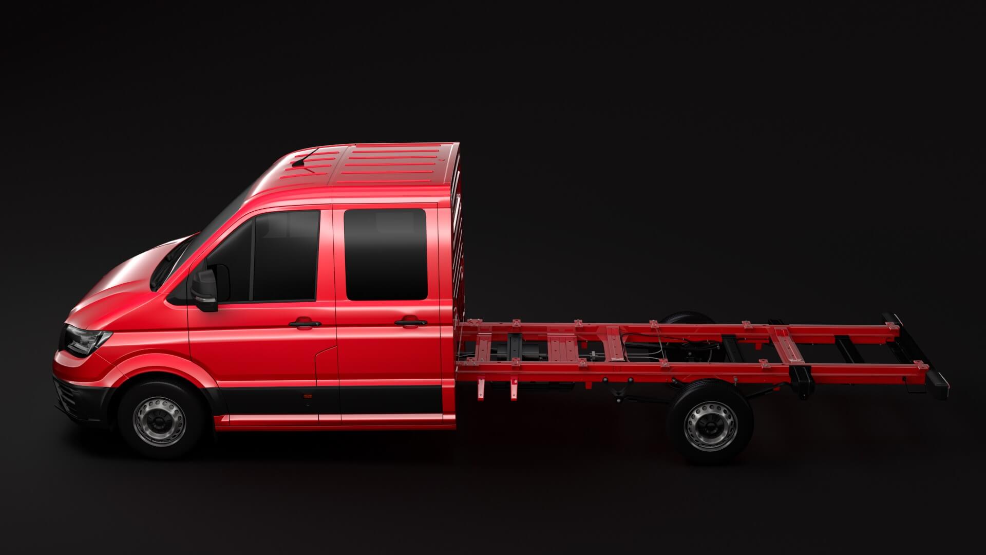 Volkswagen Crafter Chassi DoubleCab L3 2017 - 3D Model by Creator 3D