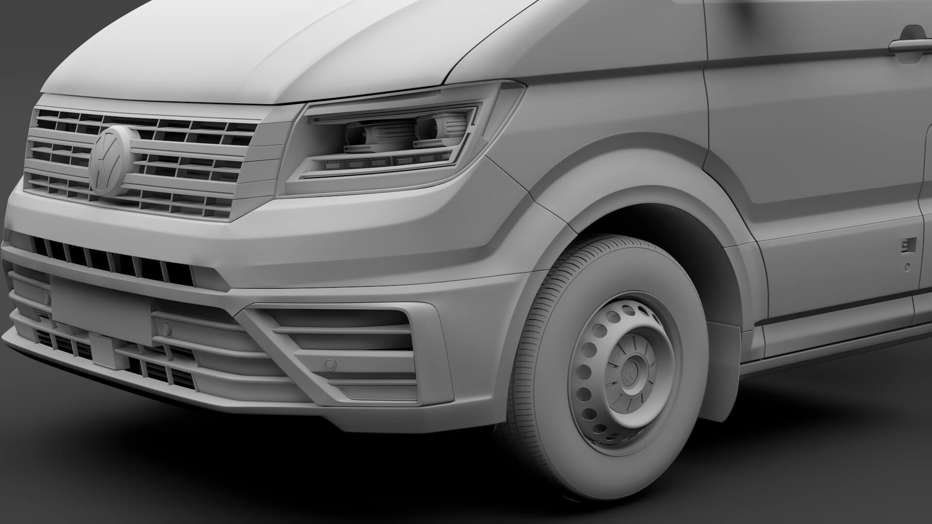 Volkswagen Crafter Chassis Single-Cab 2017 3D Model by Creator 3D