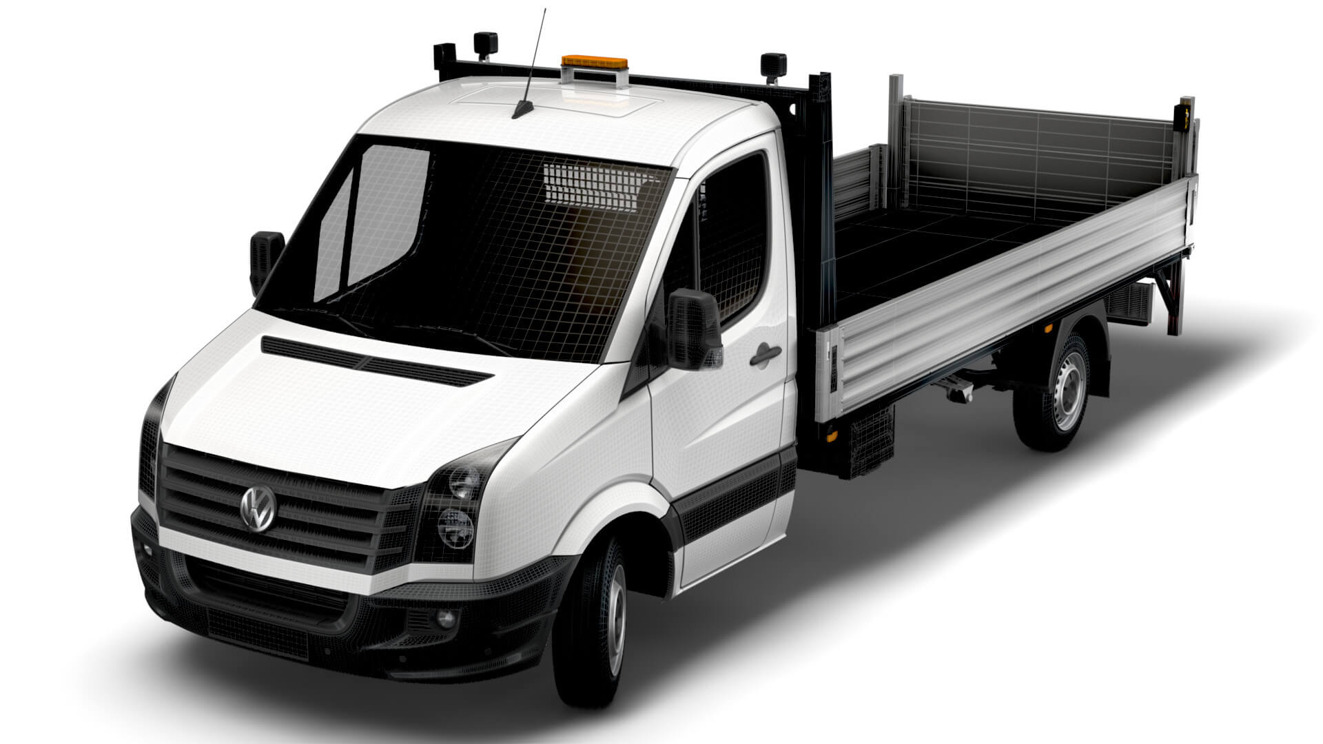 Volkswagen Crafter Dropside Tail Lift 2016 - 3D Model by Creator 3D