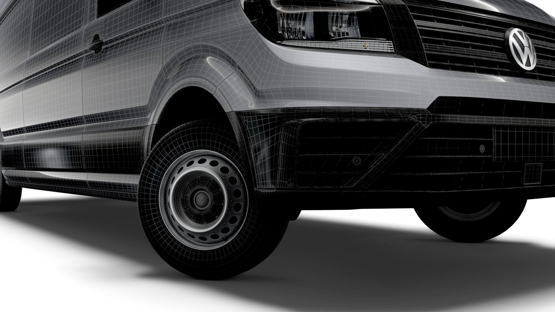 Volkswagen Crafter LWB Startline UK-spec 2020 3D Model by Creator 3D