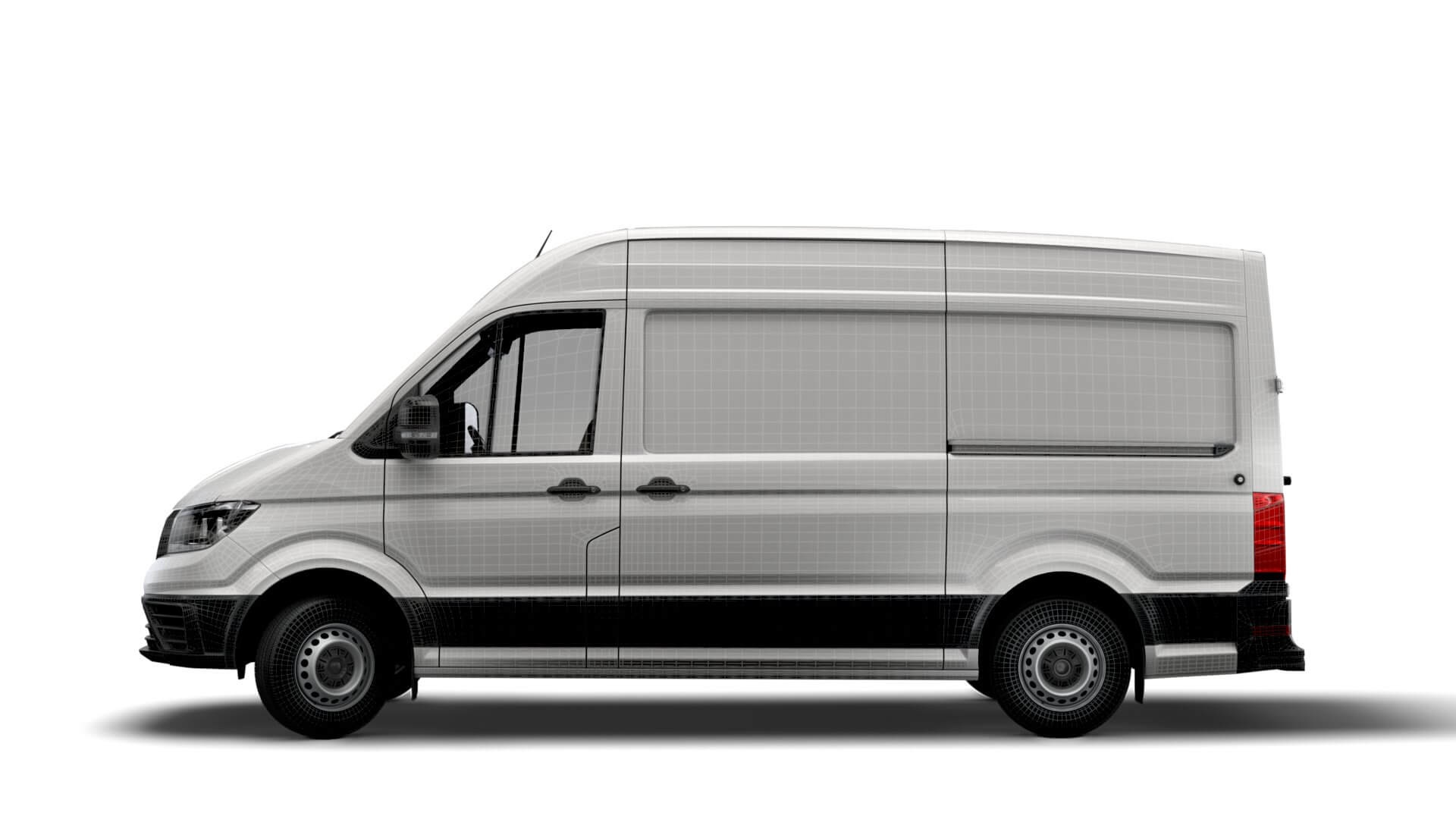 Volkswagen Crafter MWB Startline UK-spec 2020 3D Model by Creator 3D