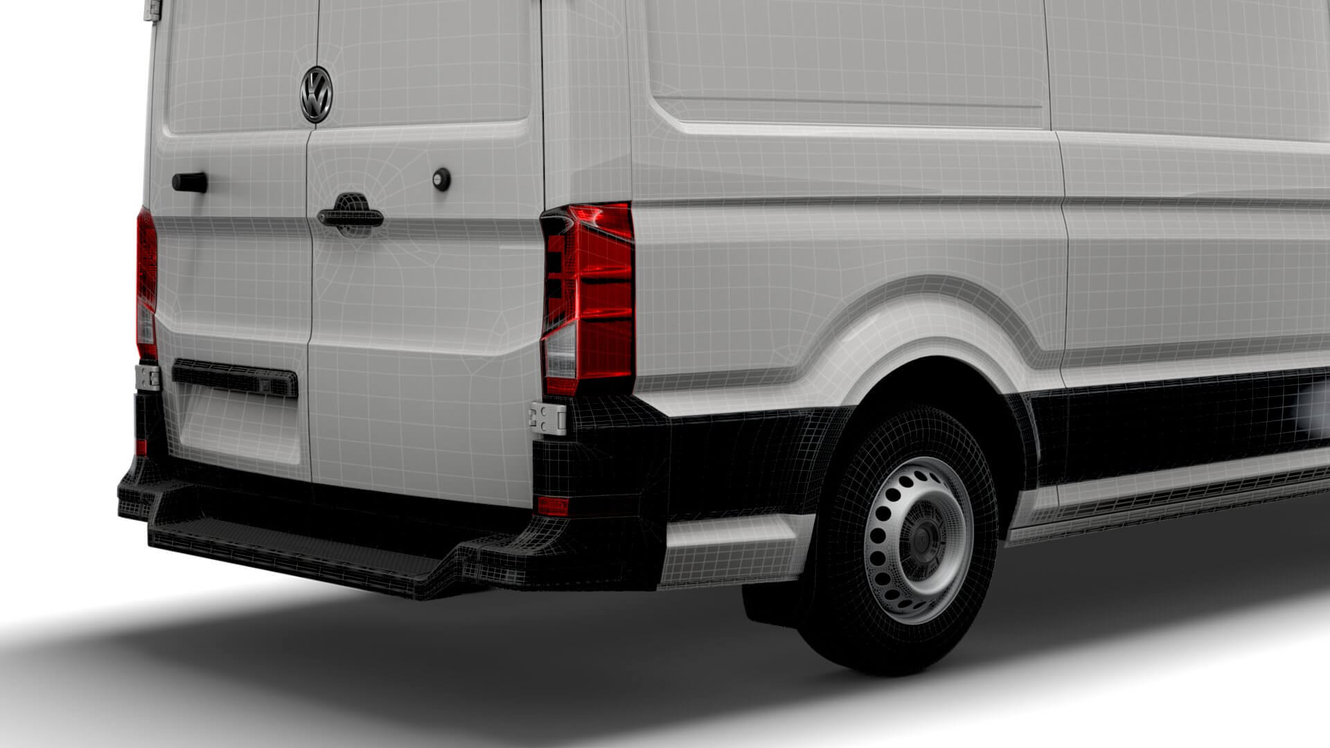 Volkswagen Crafter MWB Startline UK-spec 2020 3D Model by Creator 3D