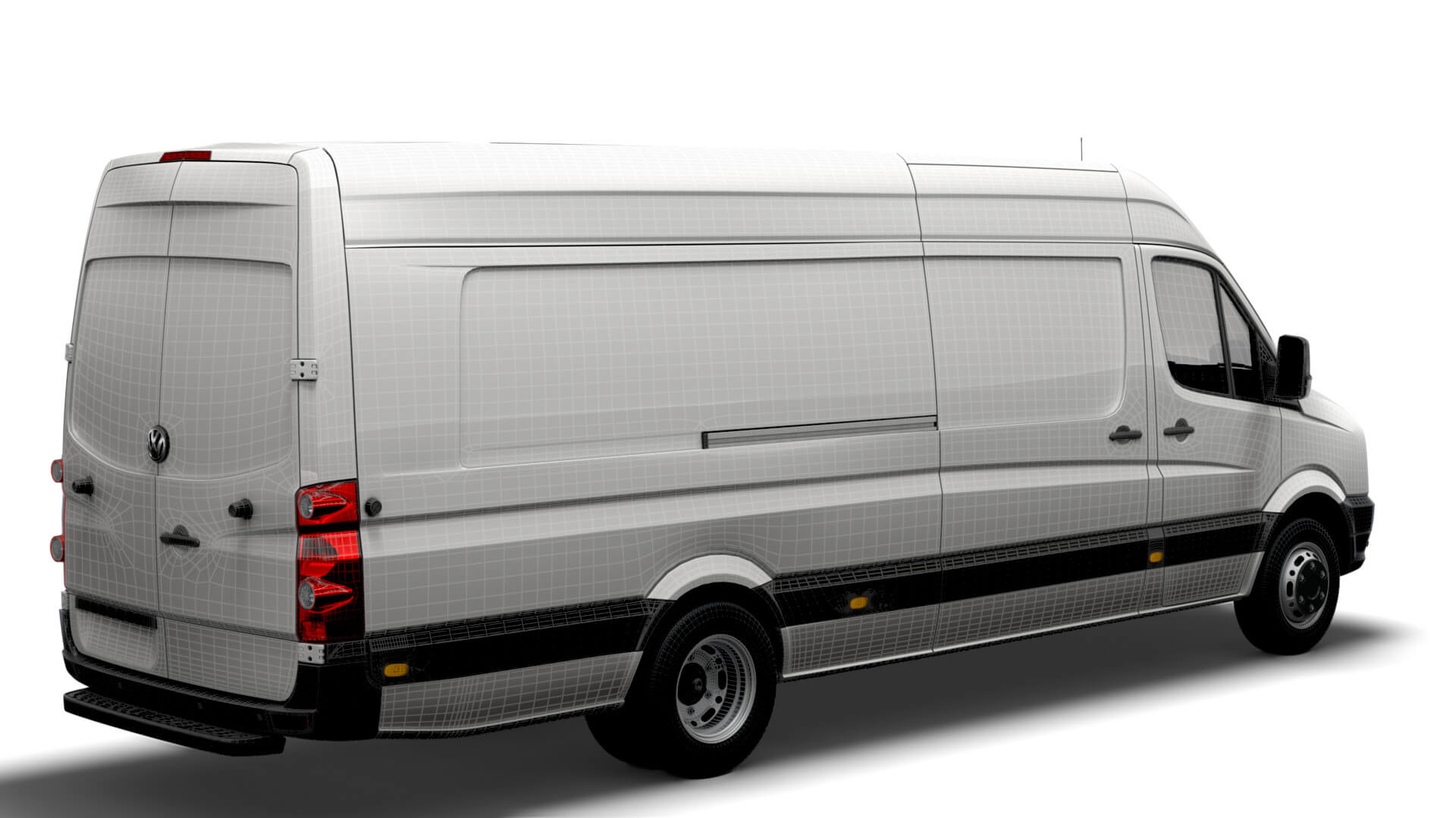 Volkswagen Crafter Van L4H2 2016 - 3D Model by Creator 3D