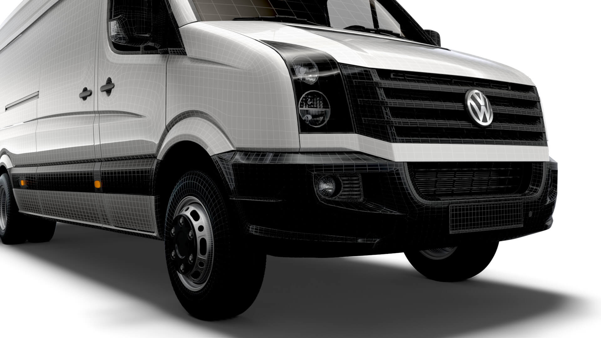 Volkswagen Crafter Van L4H2 2016 - 3D Model by Creator 3D