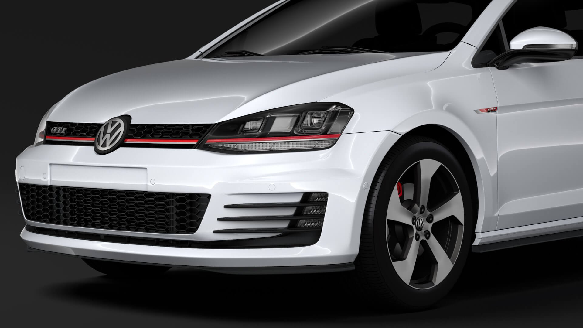 Volkswagen Golf 7 GTI 2016 - 3D Model by Creator 3D