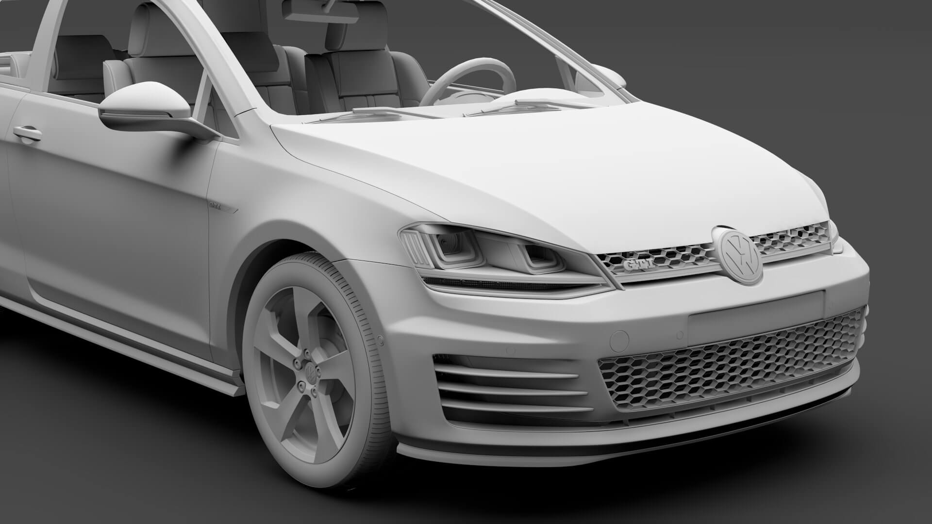 Volkswagen Golf 7 GTI 2016 - 3D Model by Creator 3D