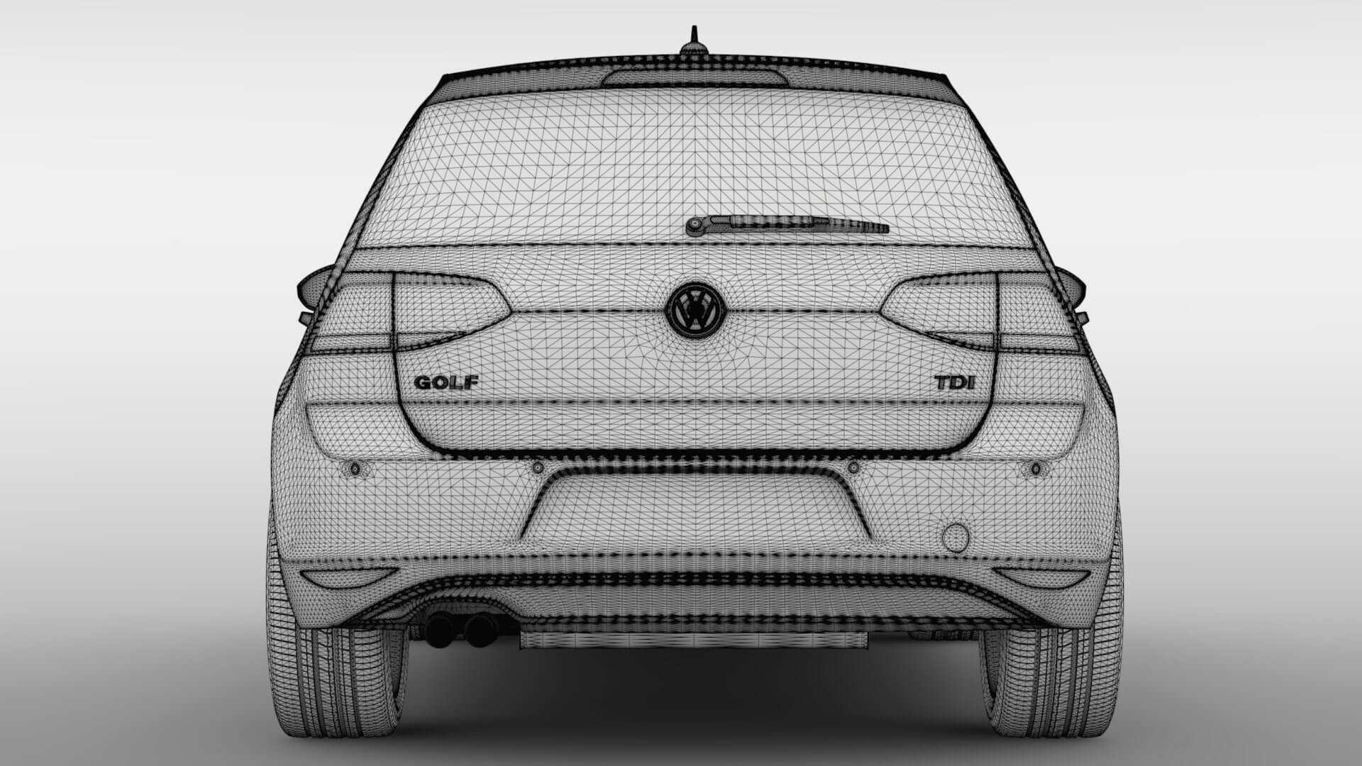 Volkswagen Golf 7 TDI 5D 2016 - 3D Model by Creator 3D
