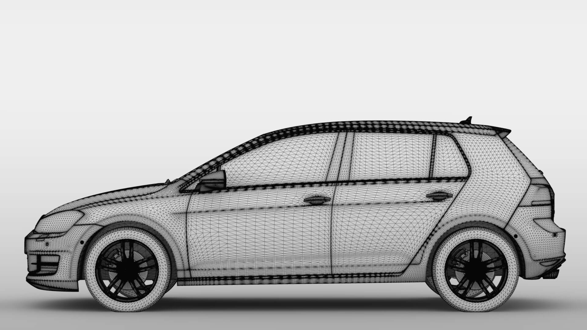 Volkswagen Golf 7 TDI 5D 2016 - 3D Model by Creator 3D