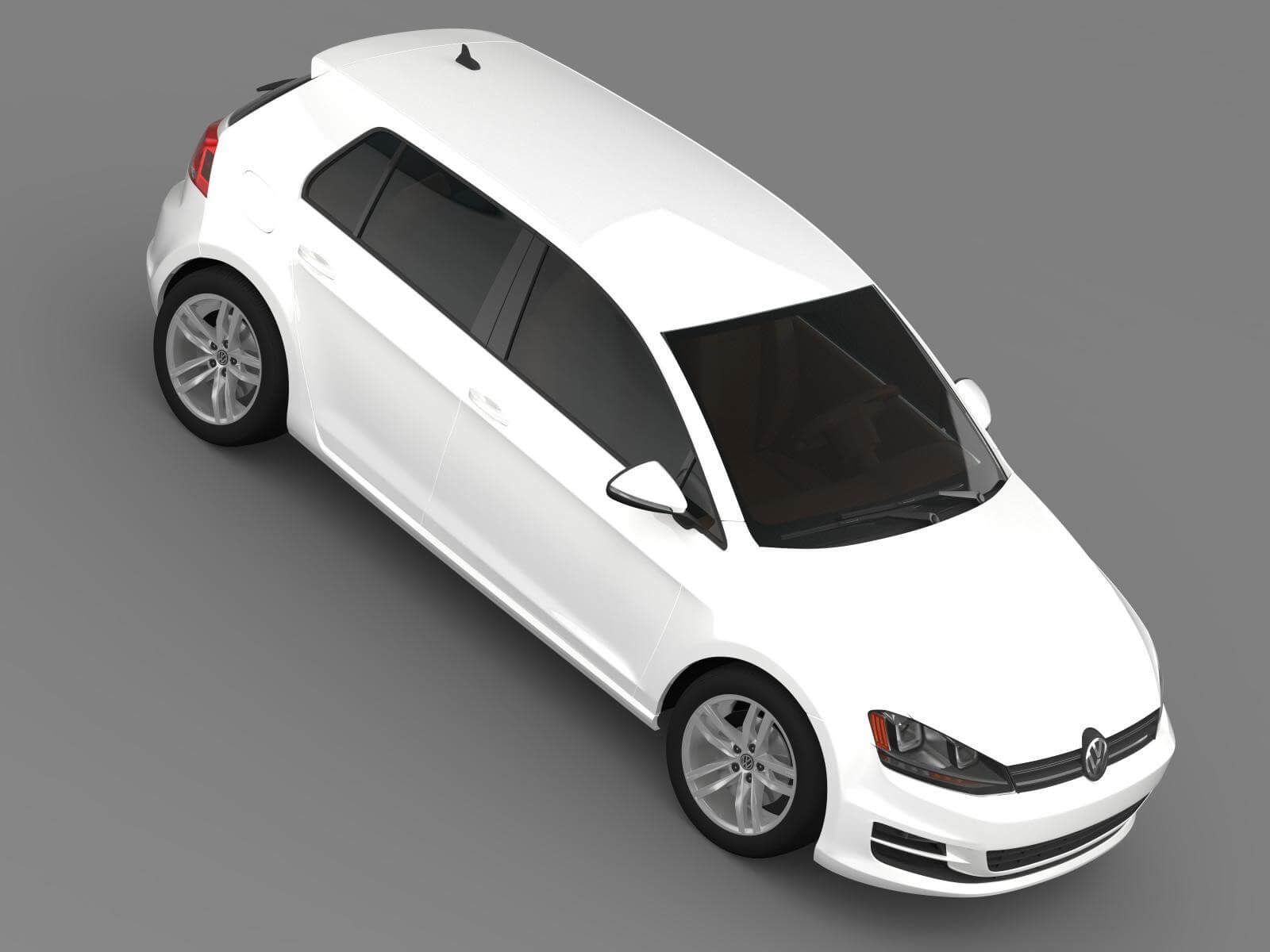 Volkswagen Golf TDI 5d 2015 - 3D Model by Creator 3D