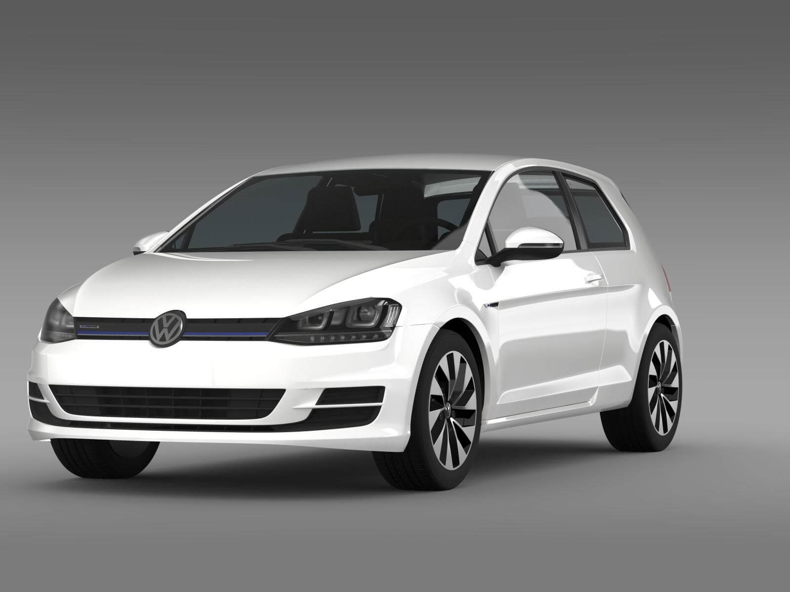 Volkswagen Golf TDI BlueMotion 3 Door 2015 - 3D Model by Creator 3D