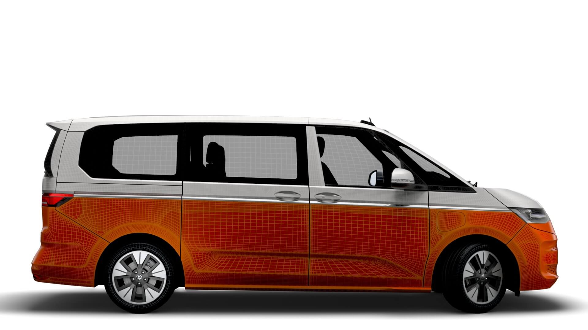 Volkswagen Multivan eHybrid Long T7 2023 - 3D Model by Creator 3D