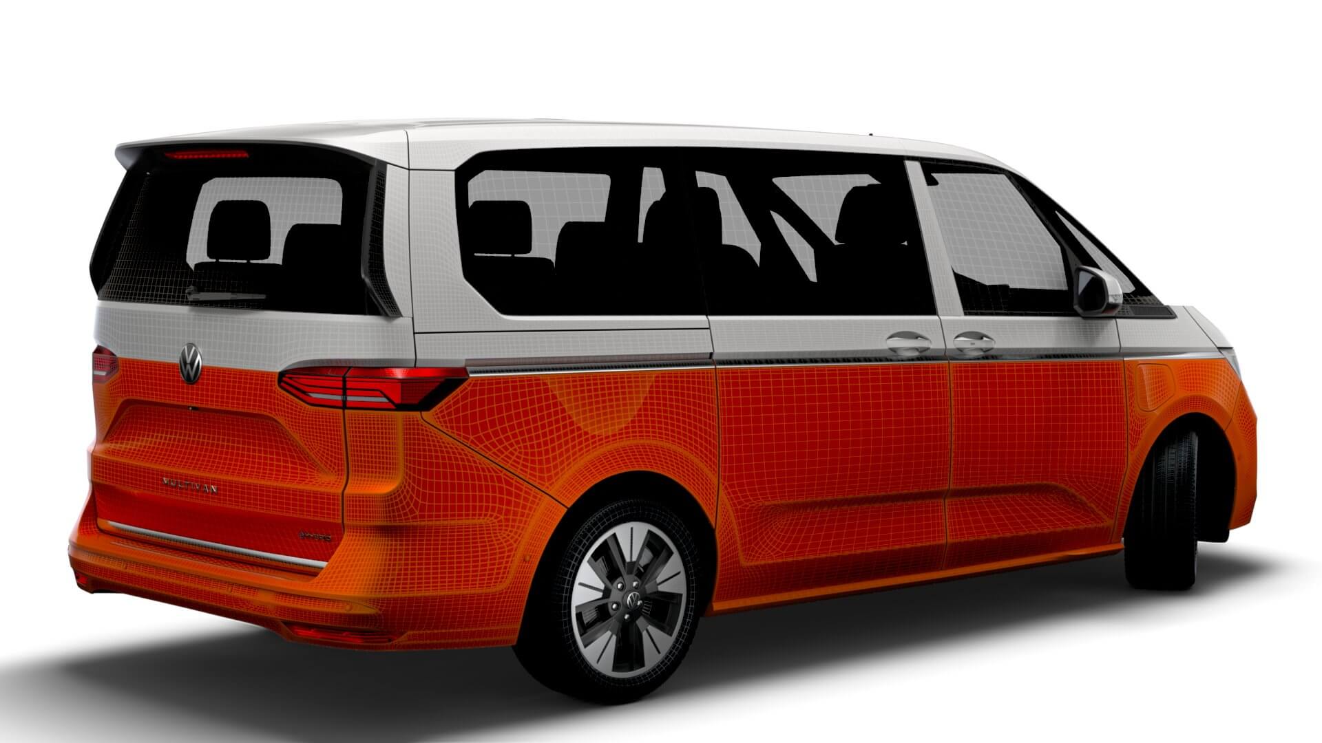 Volkswagen Multivan eHybrid Long T7 2023 - 3D Model by Creator 3D
