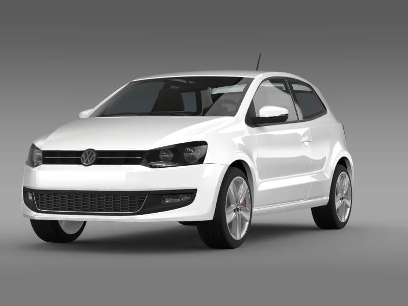 Volkswagen Polo 2009-2013 3D Model by Creator 3D
