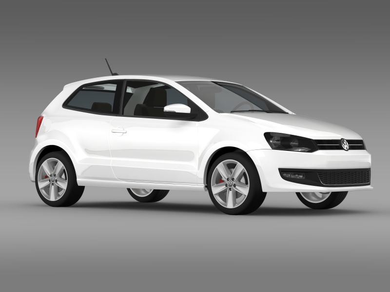 Volkswagen Polo 2009-2013 3D Model by Creator 3D