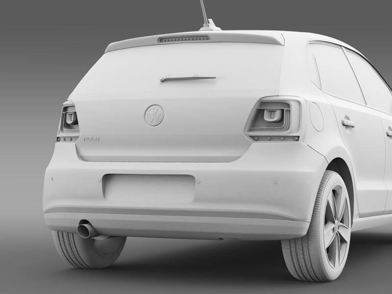 Volkswagen Polo 5d 2009-2013 3D Model by Creator 3D