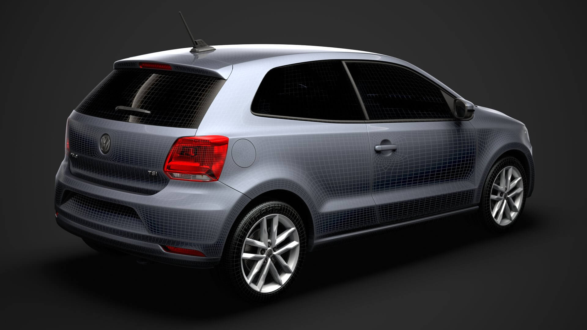 Volkswagen Polo TSI Typ6C 2017 - 3D Model by Creator 3D