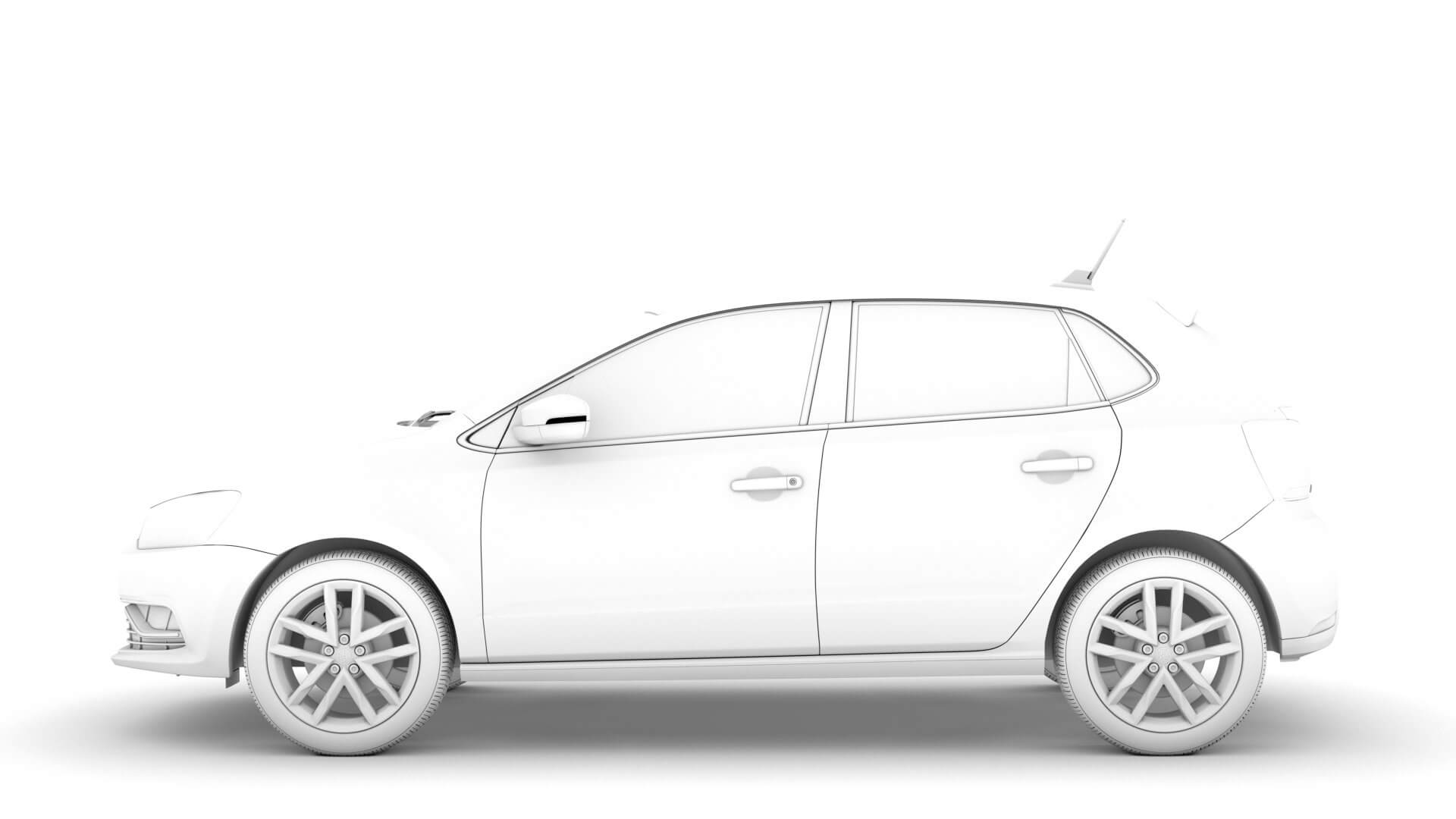 Volkswagen Polo TSI 5d Typ6C 2017 - 3D Model by Creator 3D