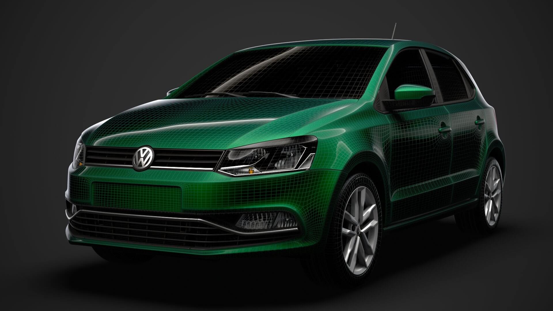 Volkswagen Polo TSI 5d Typ6C 2017 - 3D Model by Creator 3D