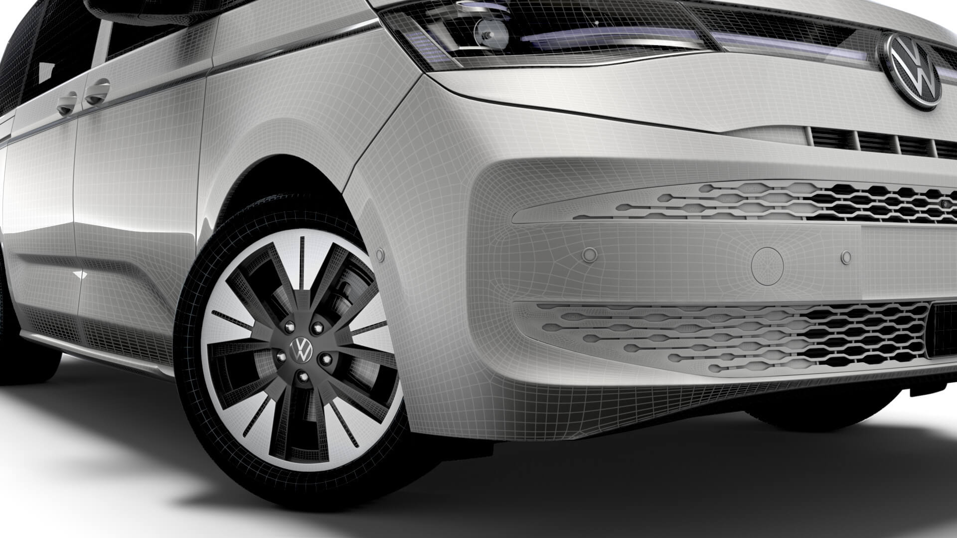 Volkswagen T7 Multivan TDI Long 2023 - 3D Model by Creator 3D