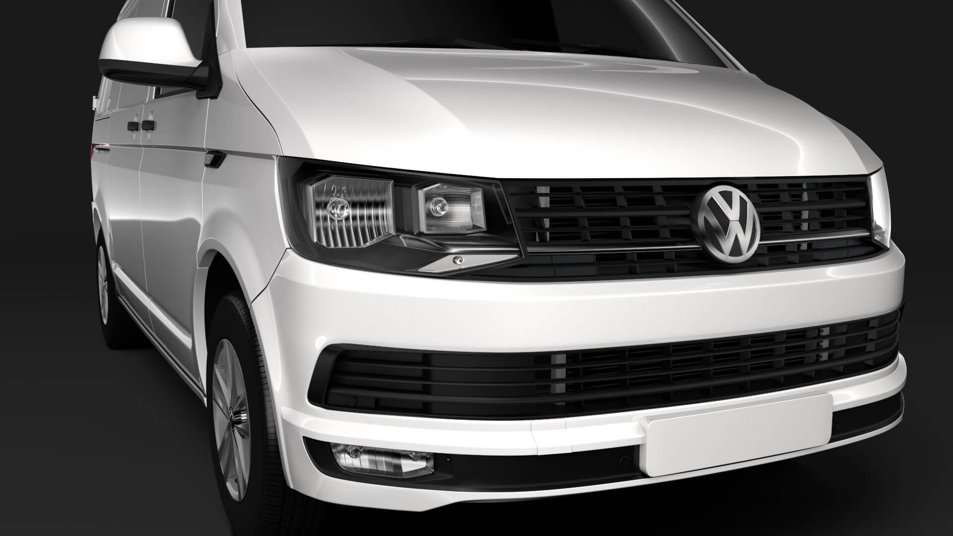 Volkswagen Transporter Van L1H1 Highline T6 2018 - 3D Model by Creator 3D