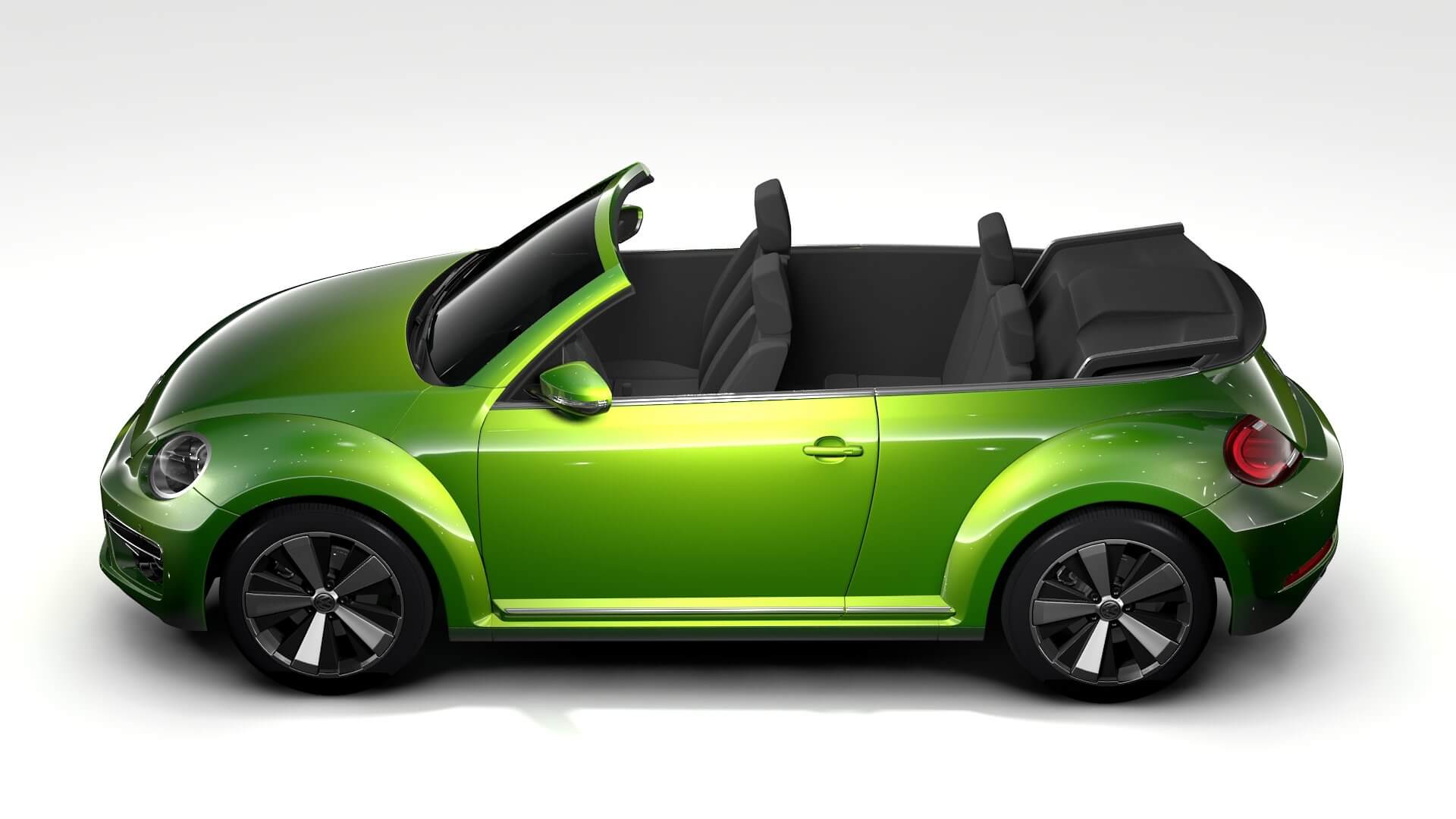 Lime Green Beetle Convertible