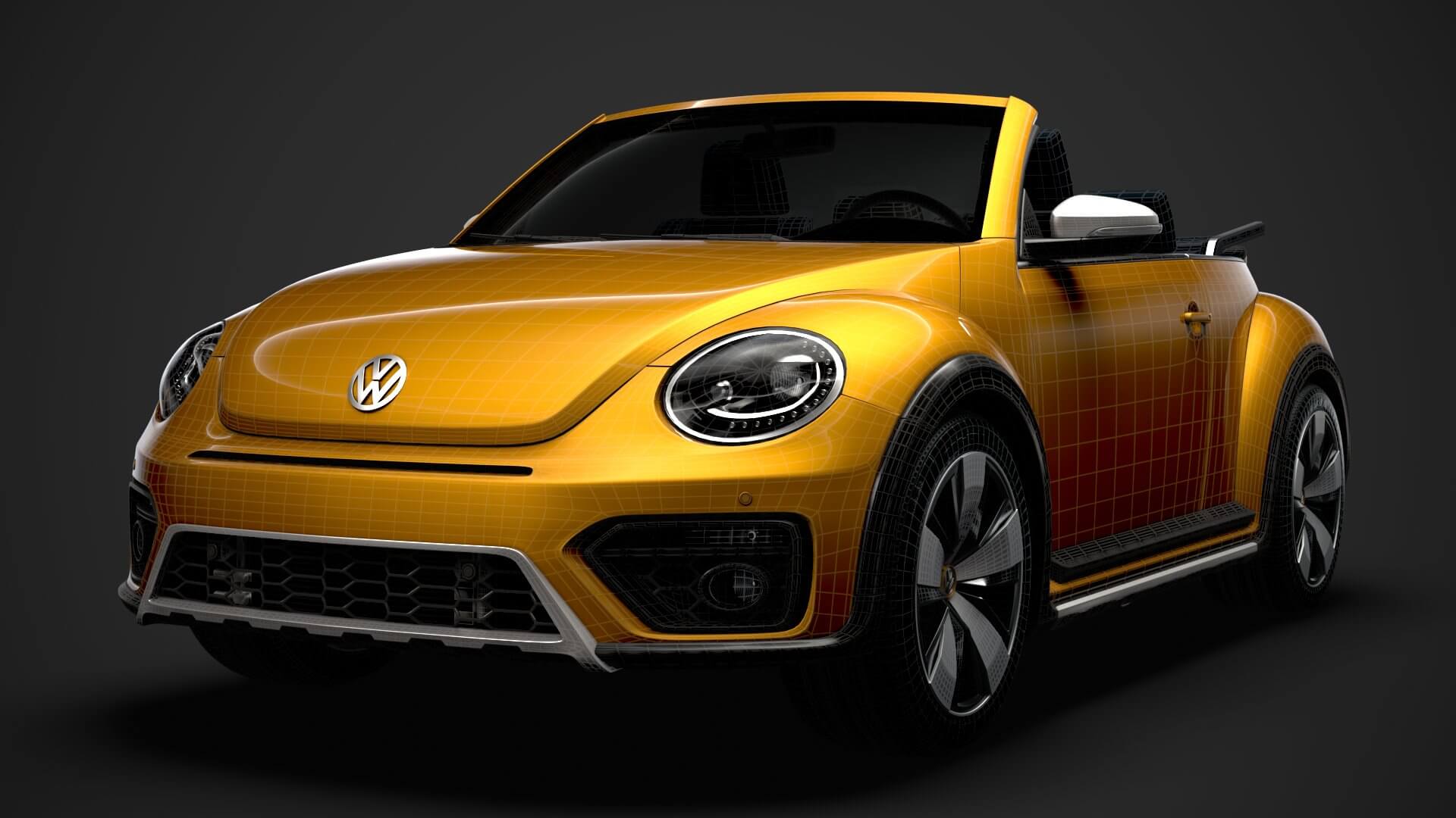 VW Beetle Dune Convertible 2020 - 3D Model by Creator 3D