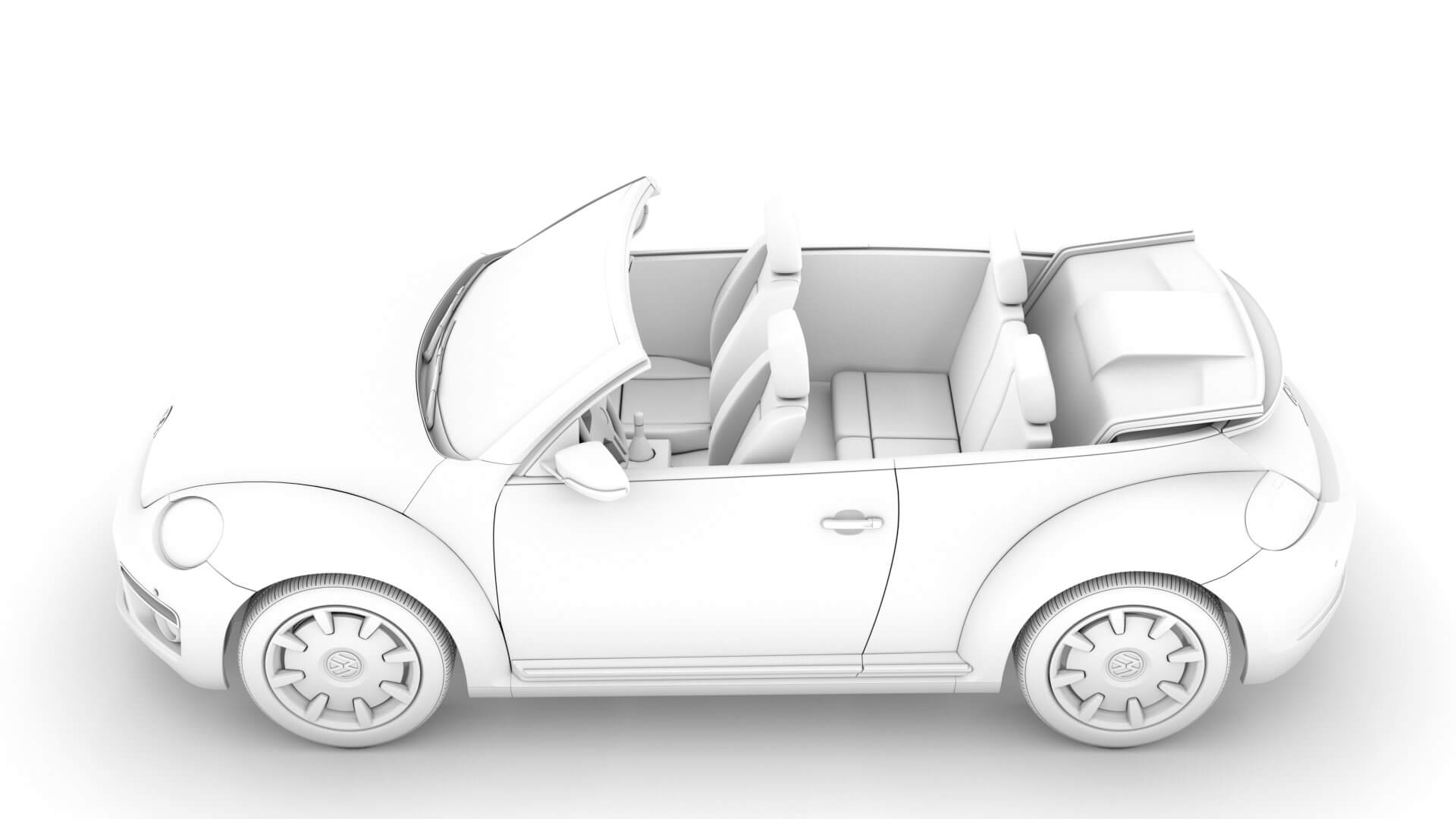 VW Beetle Final Edition Convertible 2020 - 3D Model by Creator 3D