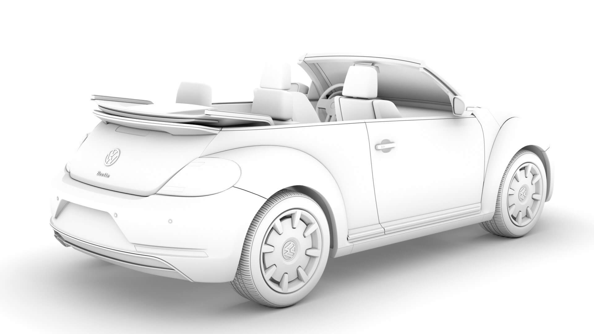 VW Beetle Final Edition Convertible 2020 - 3D Model by Creator 3D