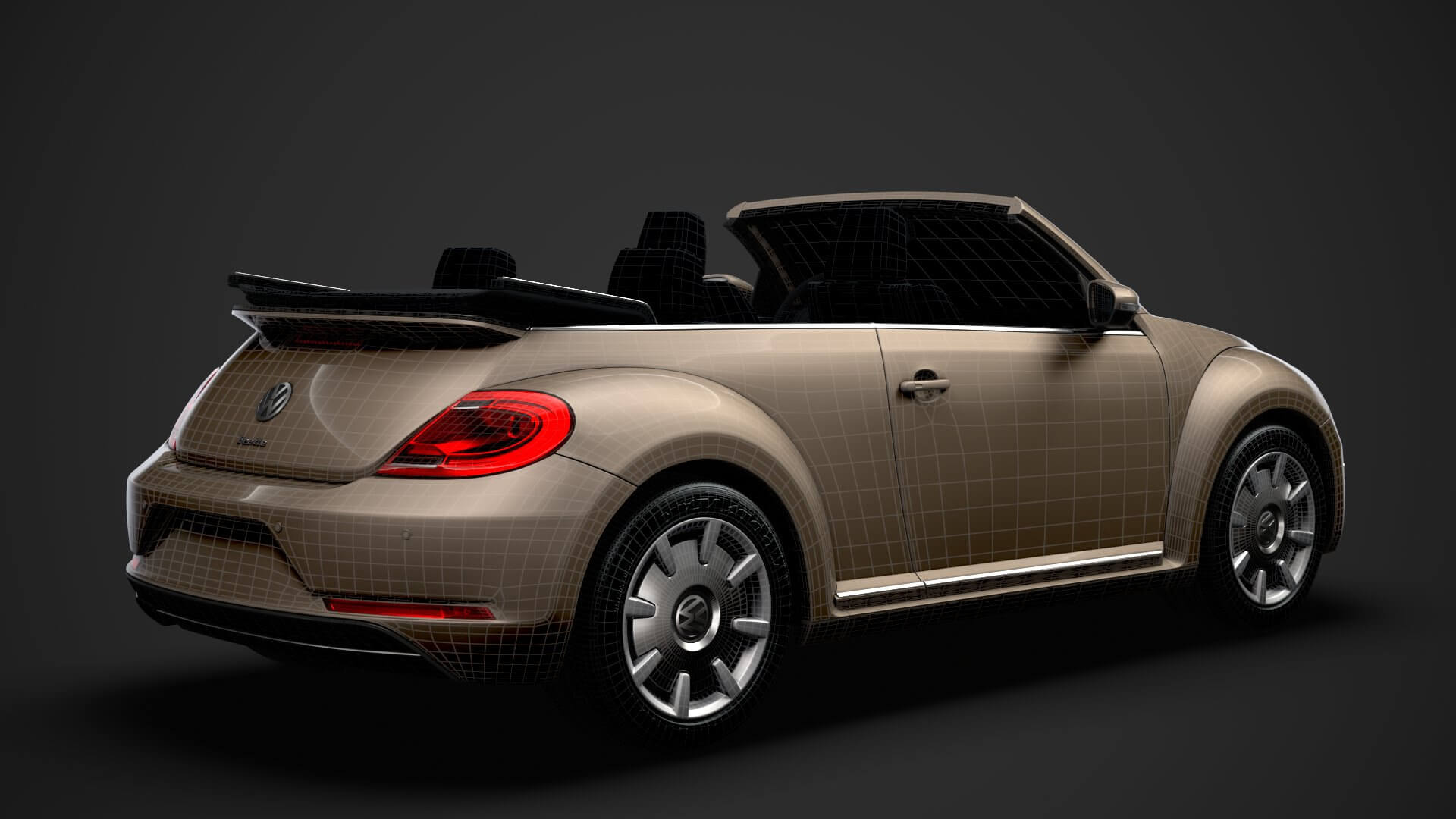 VW Beetle Final Edition Convertible 2020 - 3D Model by Creator 3D
