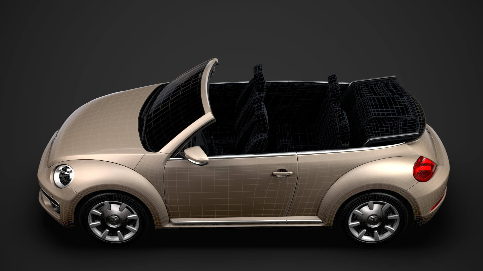 VW Beetle Final Edition Convertible 2020 - 3D Model by Creator 3D