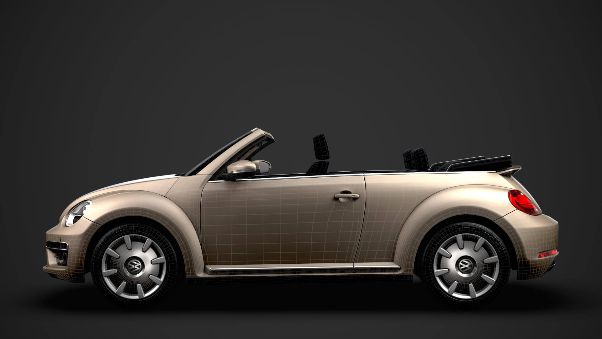 VW Beetle Final Edition Convertible 2020 - 3D Model by Creator 3D