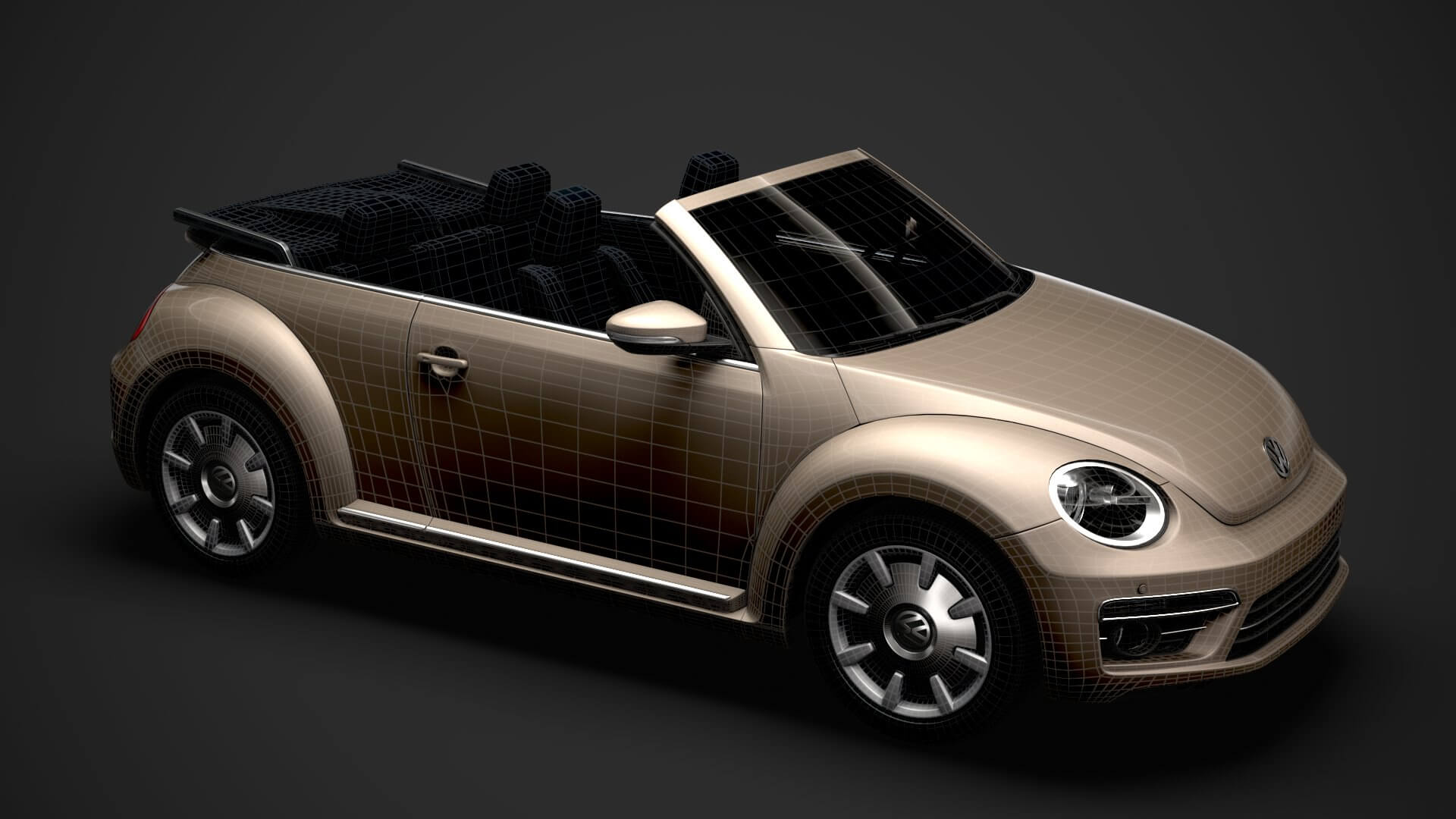 VW Beetle Final Edition Convertible 2020 - 3D Model by Creator 3D