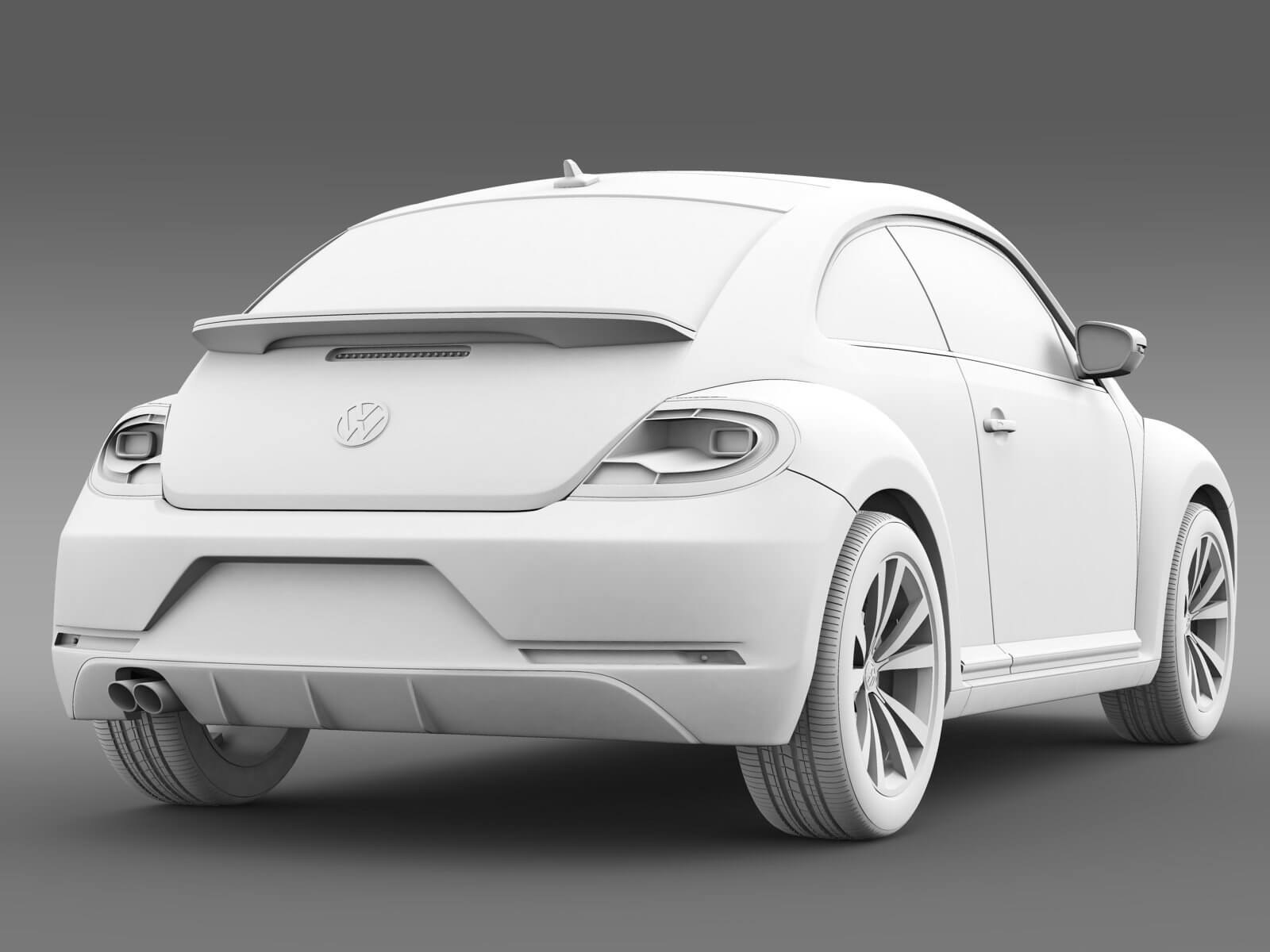 VW Beetle Pink Edition Concept 2015 - 3D Model by Creator 3D