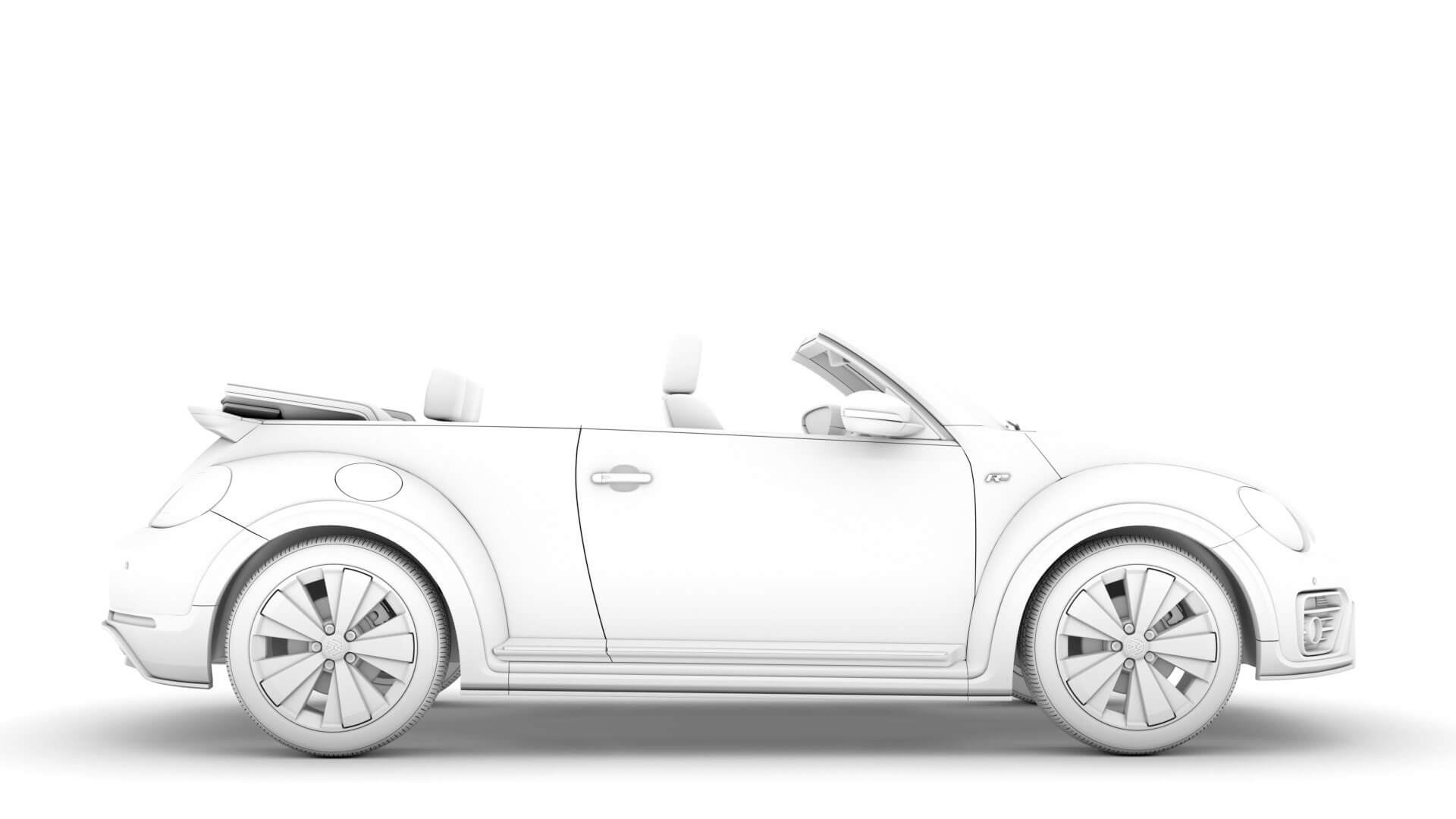 VW Beetle R LIne Convertible 2020 - 3D Model by Creator 3D