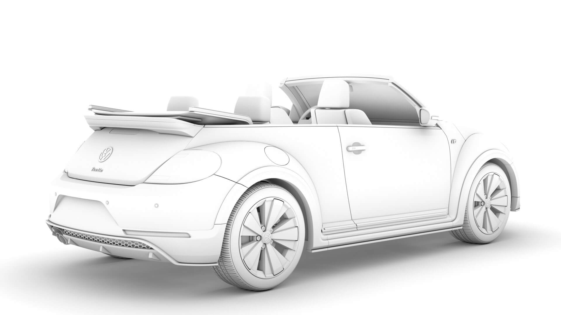 VW Beetle R LIne Convertible 2020 - 3D Model by Creator 3D