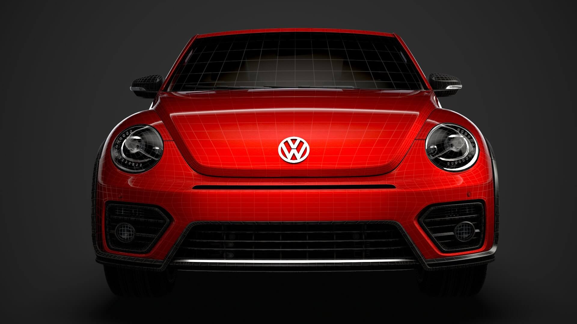 VW Beetle R LIne Convertible 2020 - 3D Model by Creator 3D