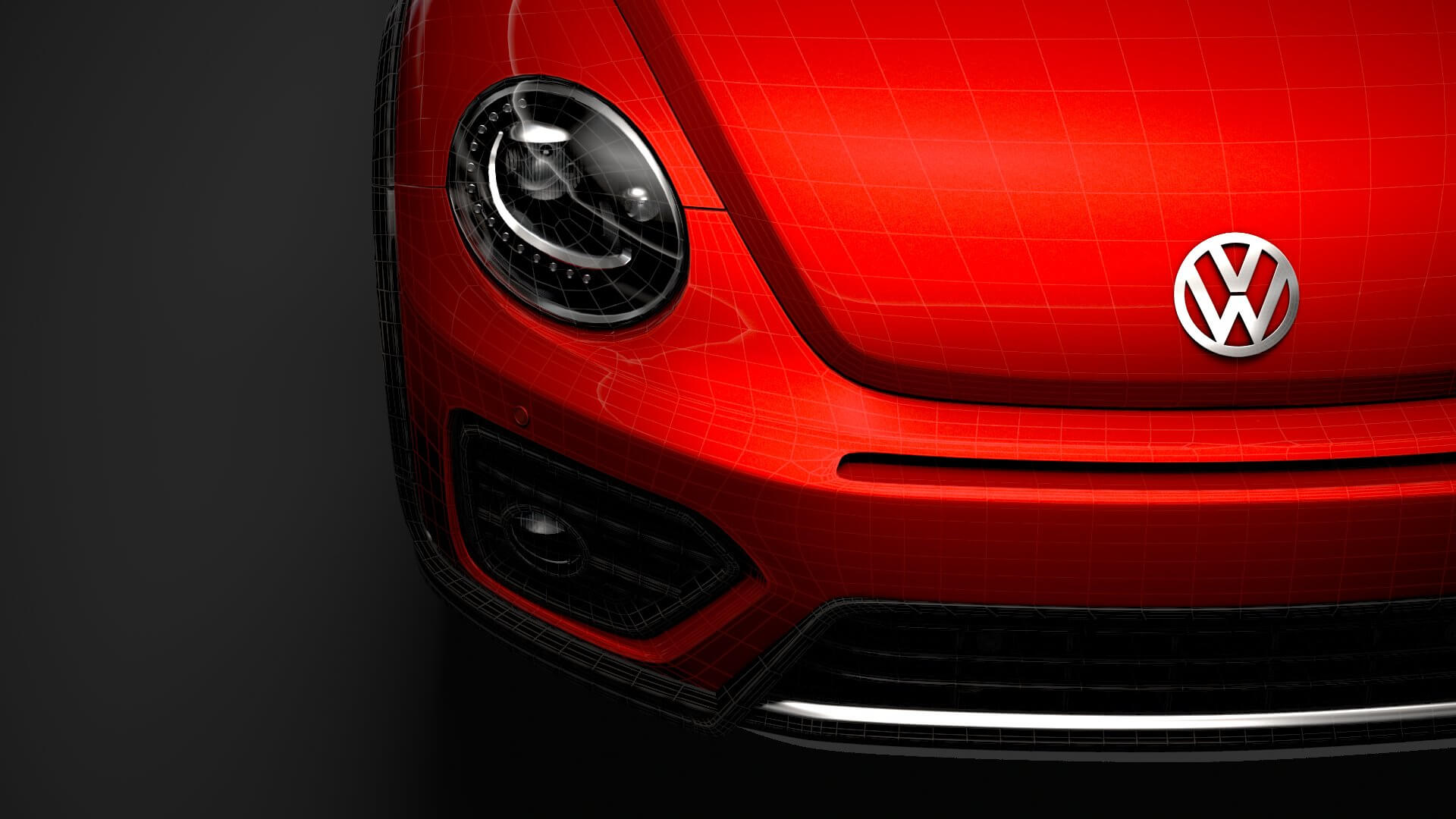 VW Beetle R LIne Convertible 2020 - 3D Model by Creator 3D