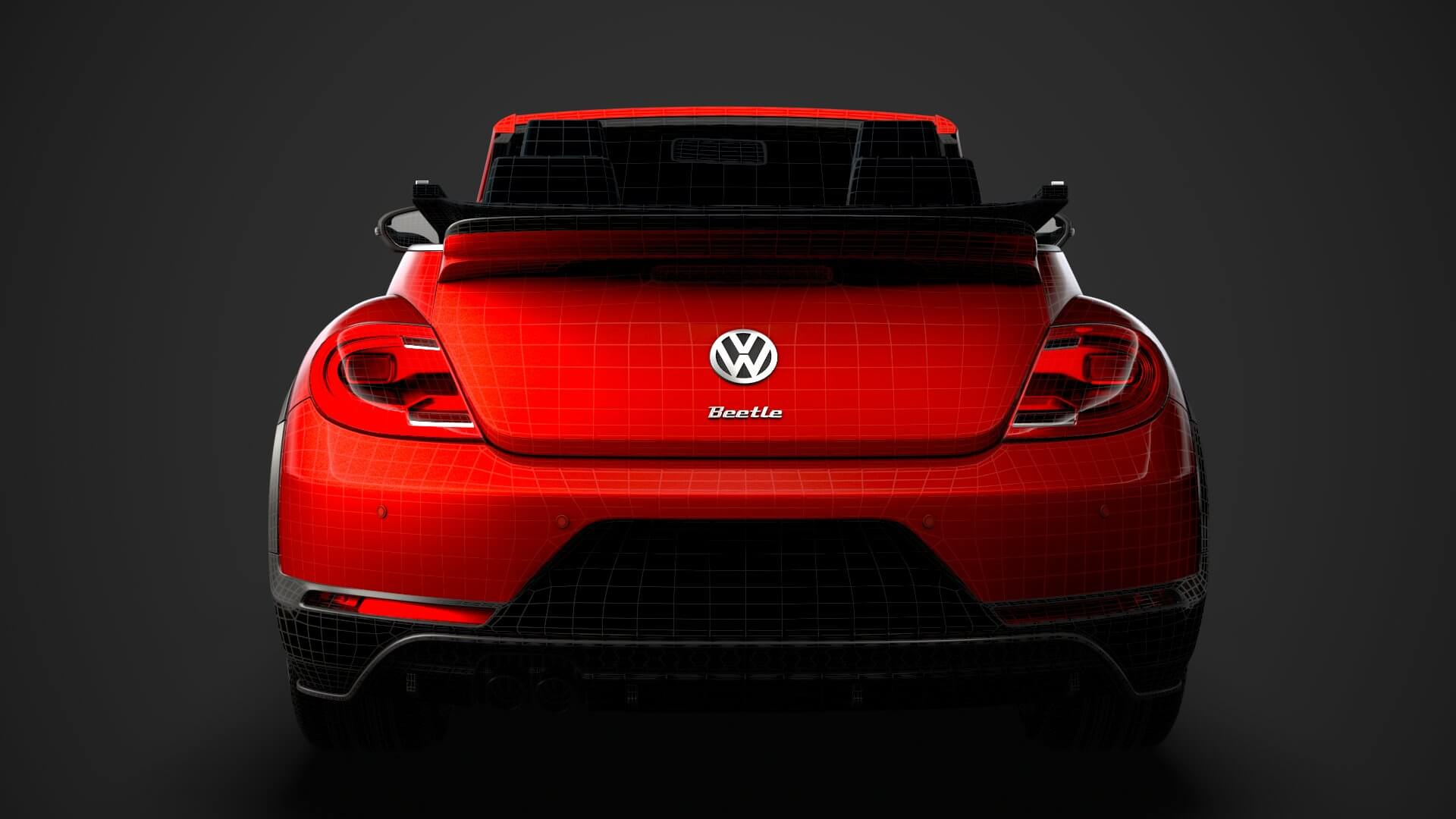 VW Beetle R LIne Convertible 2020 - 3D Model by Creator 3D