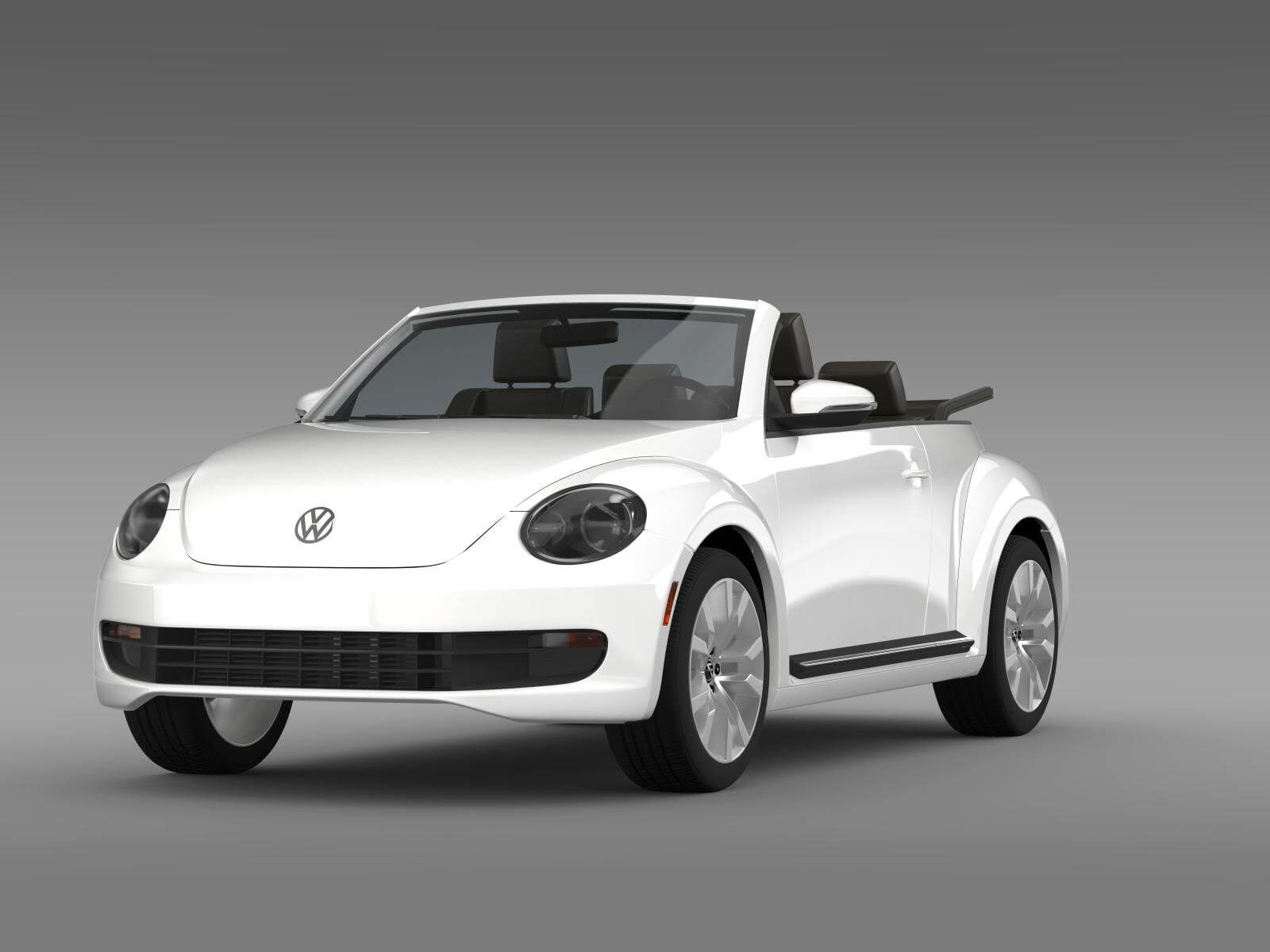 VW Beetle TDI Cabrio 2014 - 3D Model by Creator 3D