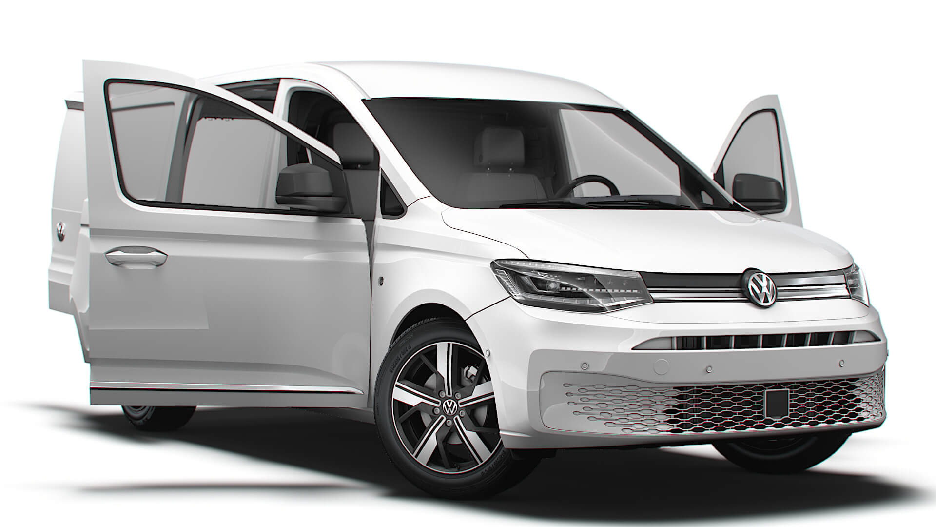VW Caddy Cargo LWB HQ Interior 2025 - 3D Model by Creator 3D
