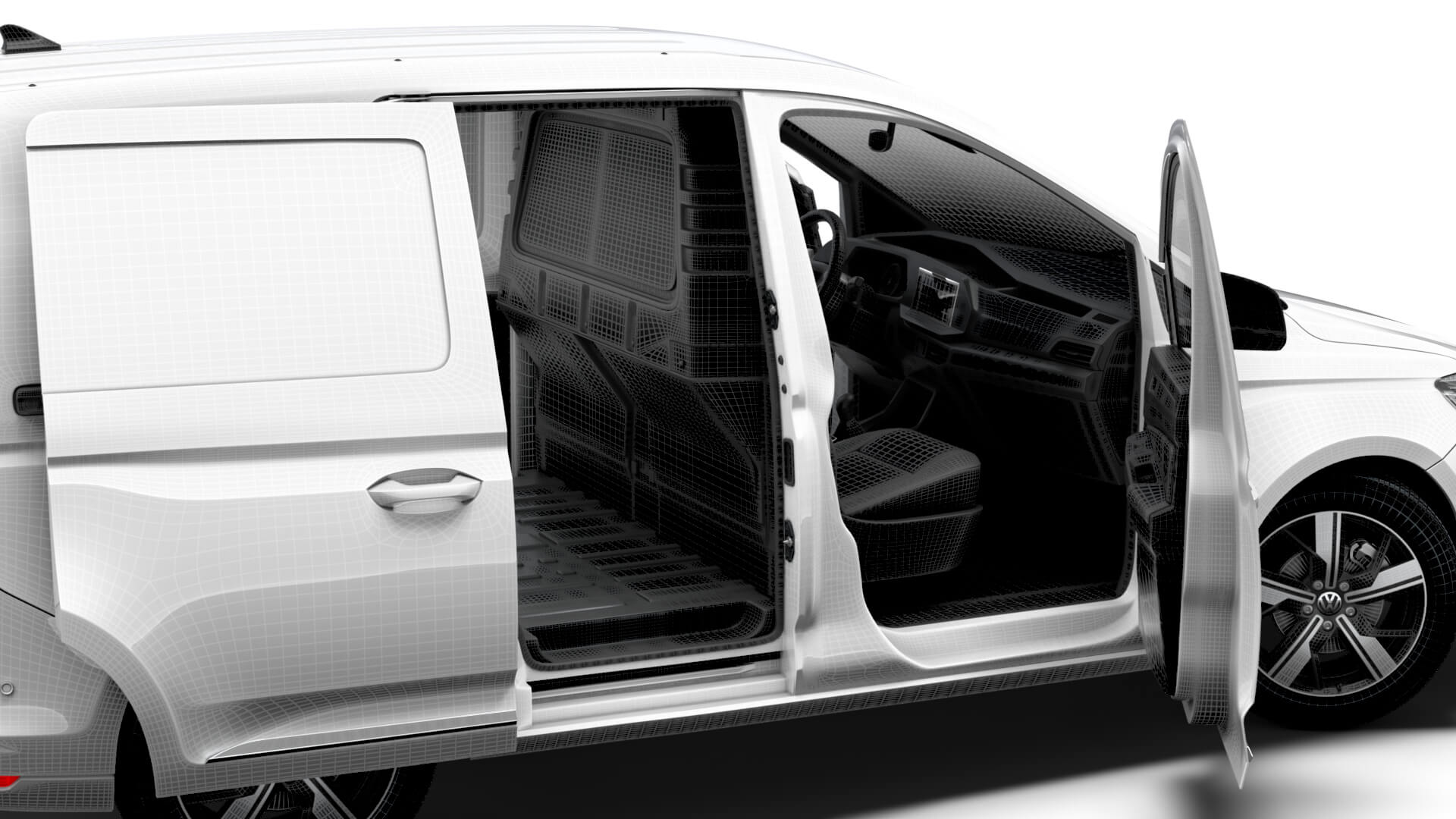 VW Caddy Cargo SWB HQ Interior 2025 - 3D Model by Creator 3D