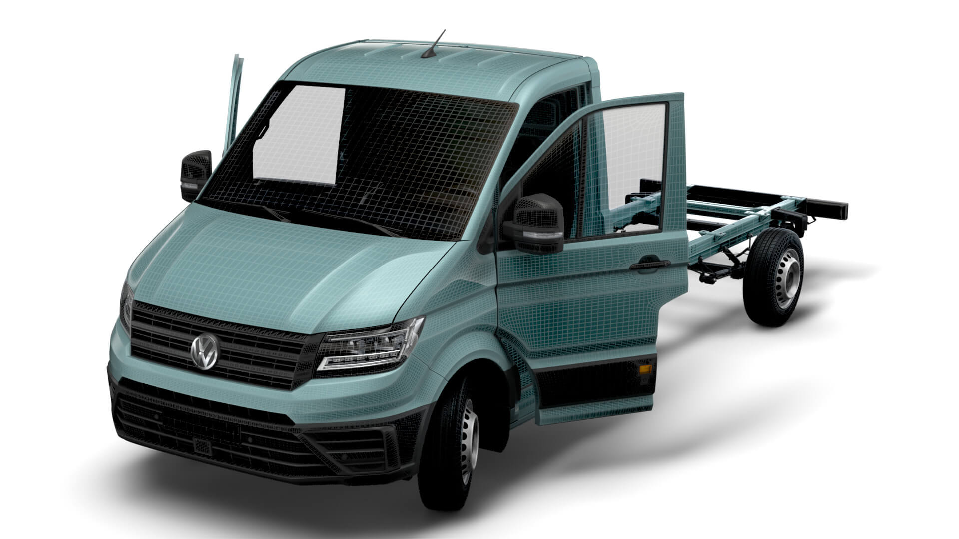 VW Crafter Chassis SingleCab L2 Hqinterior 2023 - 3D Model by Creator 3D