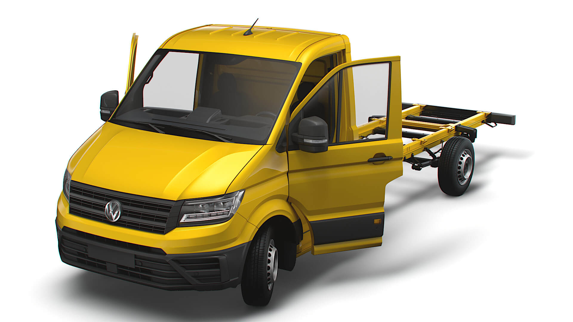 VW Crafter Chassis SingleCab L3 Hqinterior 2023 - 3D Model by Creator 3D