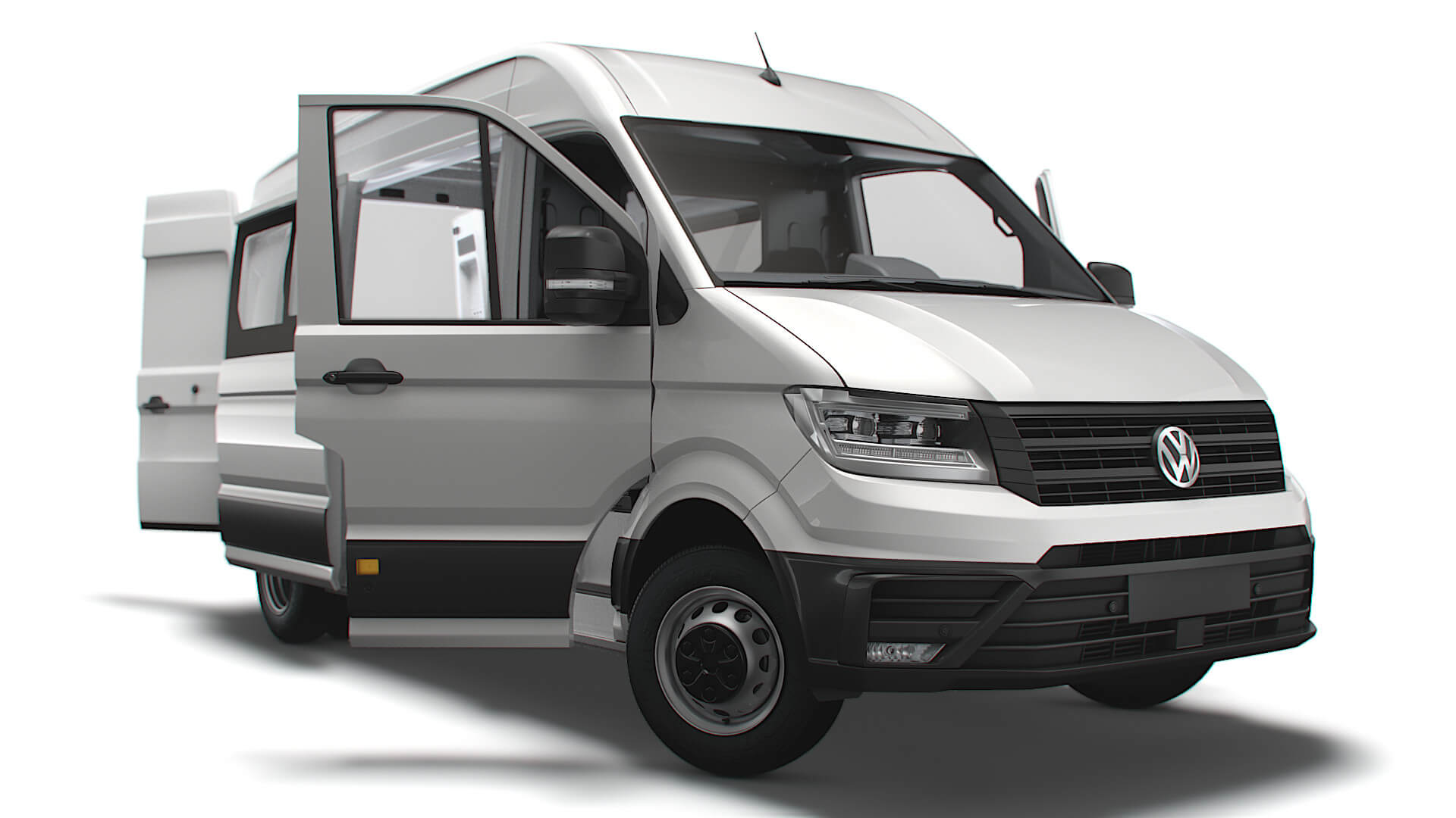 VW Crafter Combi L2H2 HQ Interior 2023 - 3D Model by Creator 3D