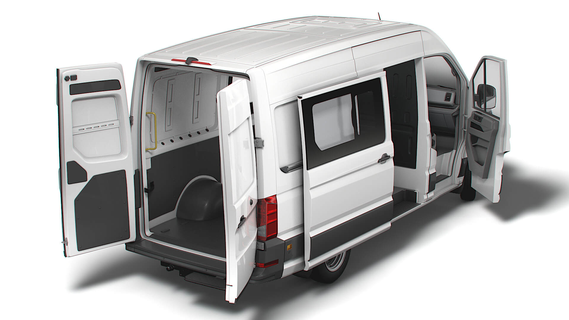 VW Crafter Combi L2H2 HQ Interior 2023 - 3D Model by Creator 3D