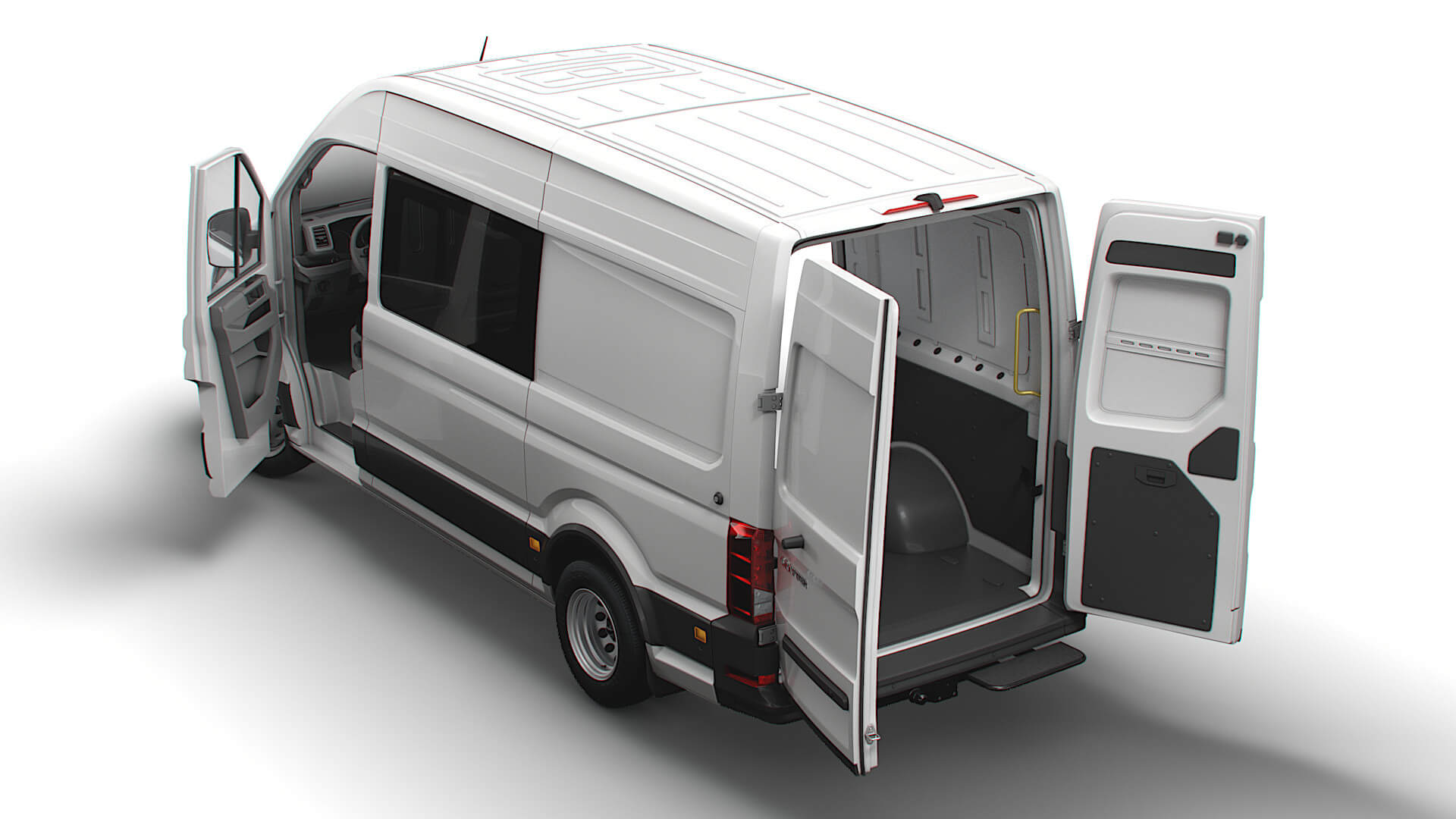 VW Crafter Combi L2H2 HQ Interior 2023 - 3D Model by Creator 3D