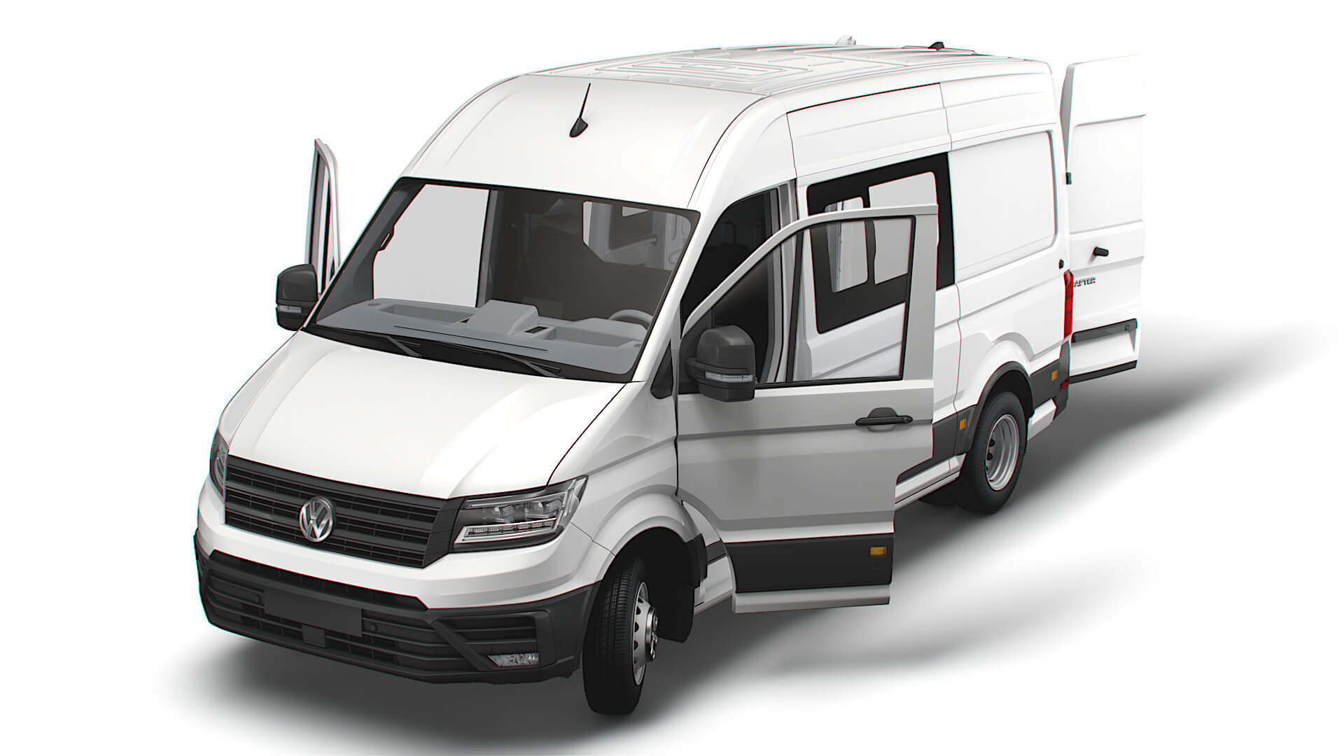 VW Crafter Combi L2H2 HQ Interior 2023 - 3D Model by Creator 3D