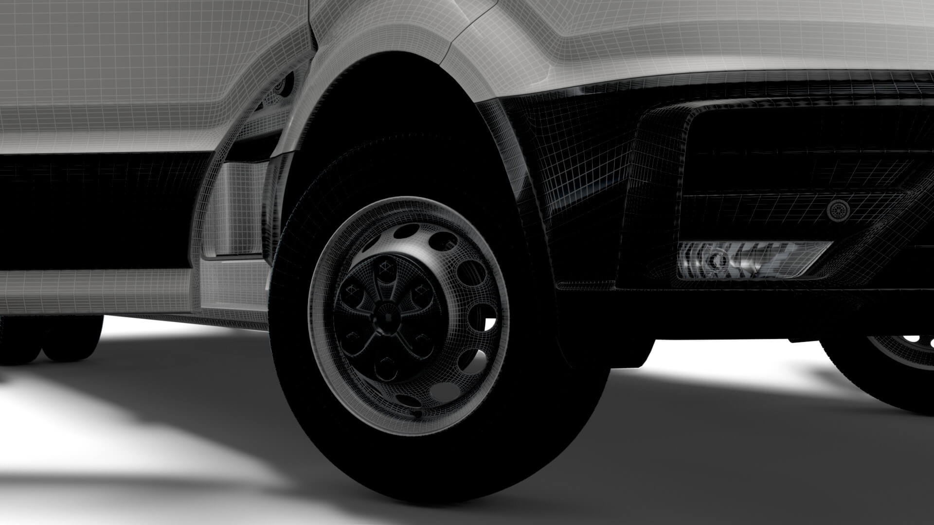 VW Crafter Combi L2H2 HQ Interior 2023 - 3D Model by Creator 3D