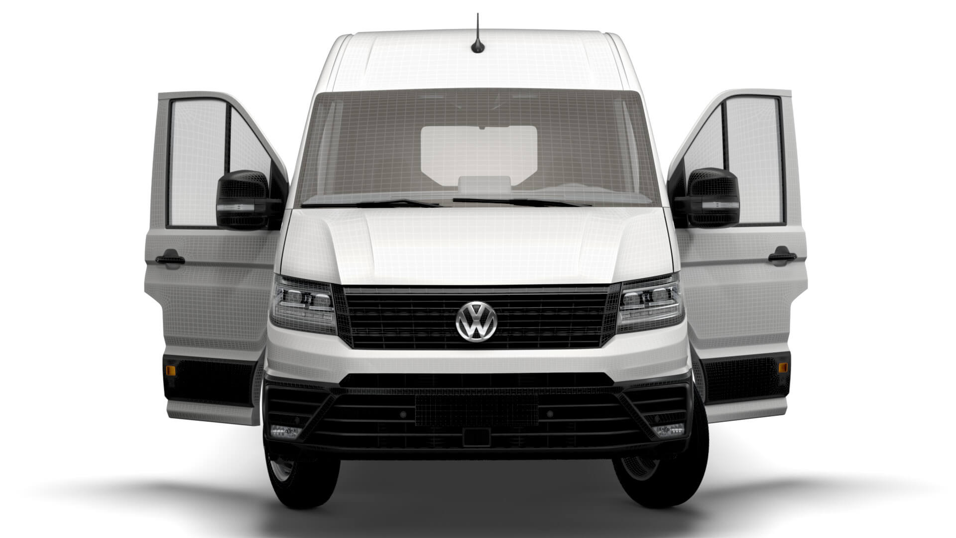 VW Crafter Combi L2H2 HQ Interior 2023 - 3D Model by Creator 3D