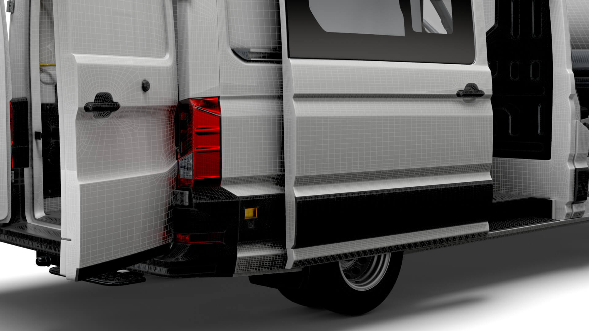 VW Crafter Combi L2H2 HQ Interior 2023 - 3D Model by Creator 3D